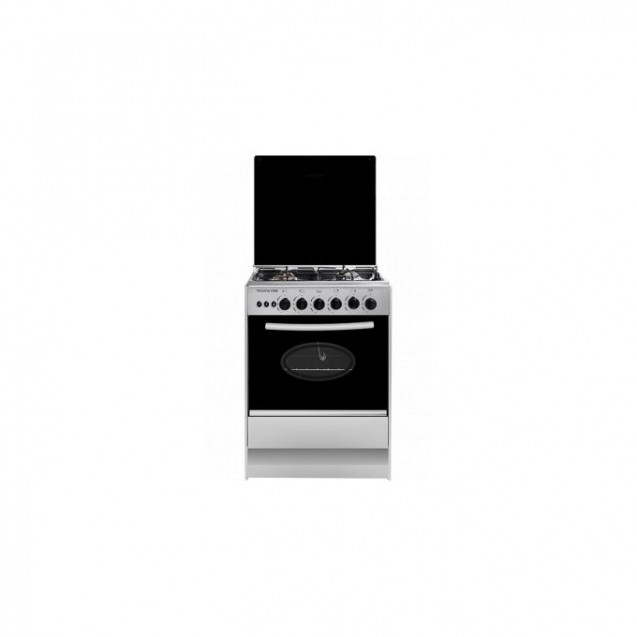 Techno Fire 4 Burners 55*55 Gas Cooker, Full Stainless Steel, Self ...
