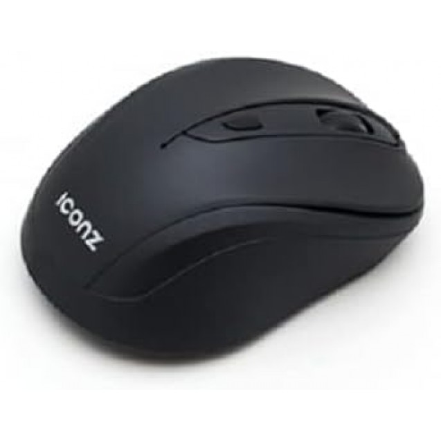 iconz Wireless 6-buttons Mouse Black Rubberzied-WM03K